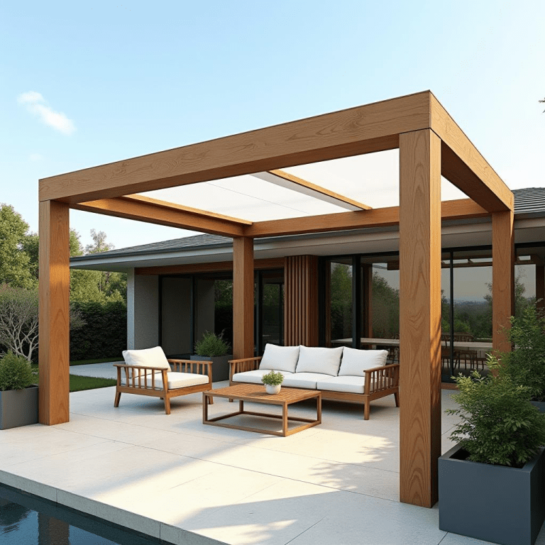 Pergola drewniana tarasowa na wymiar